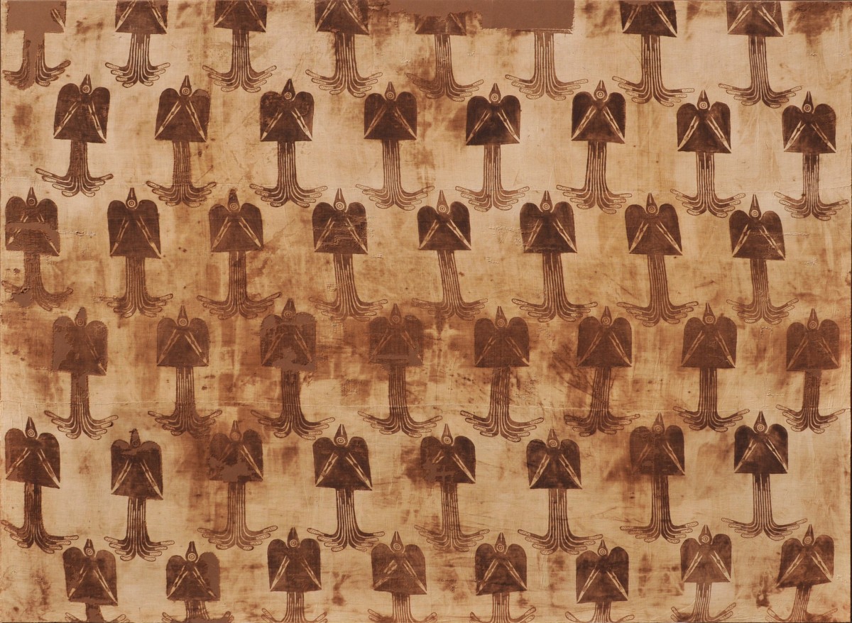 Chimu Painted Bird Mantle - William Siegal Gallery : William Siegal Gallery