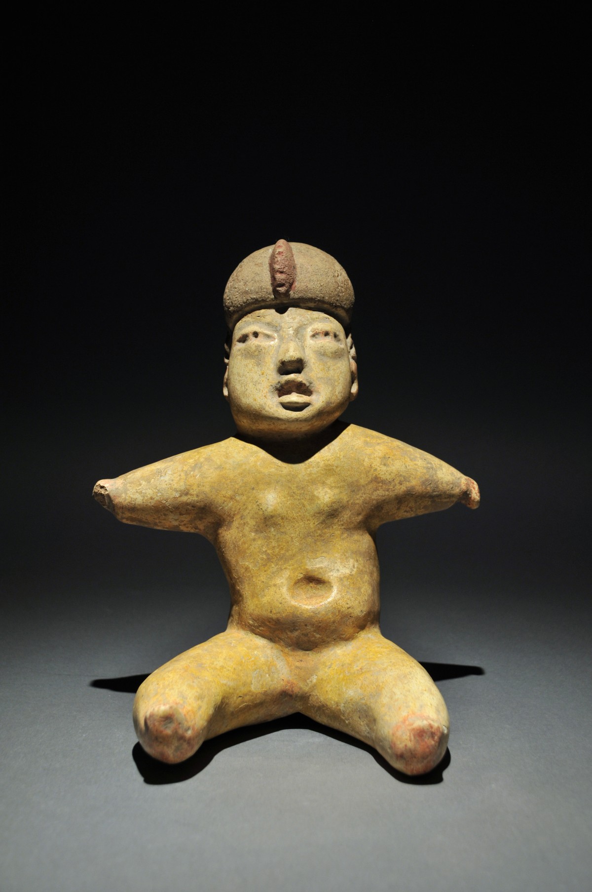 Olmec Sitting Baby Figure - William Siegal Gallery : William Siegal Gallery