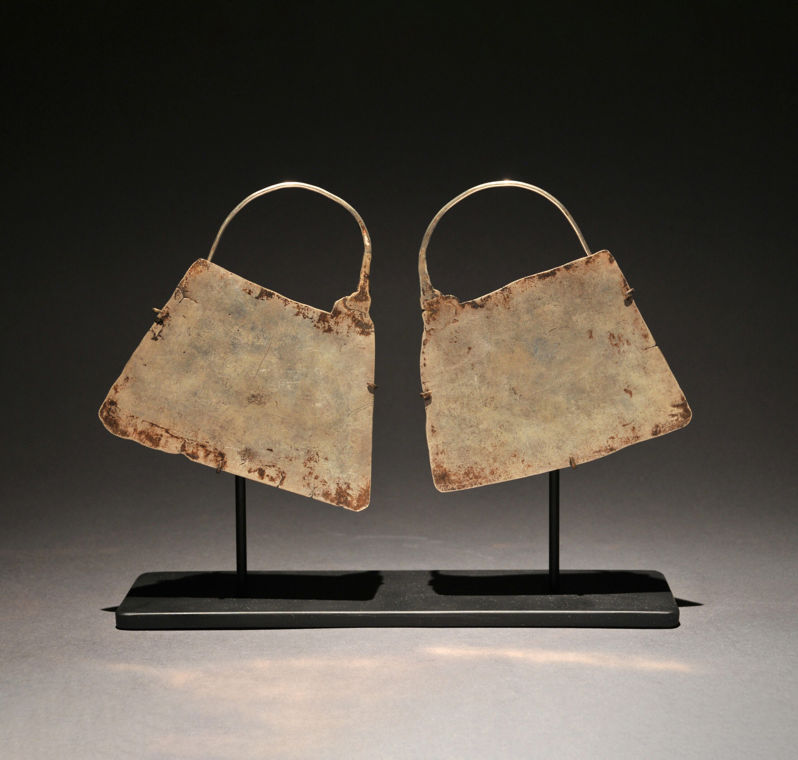 Mapuche Silver Earrings - William Siegal Gallery : William Siegal Gallery